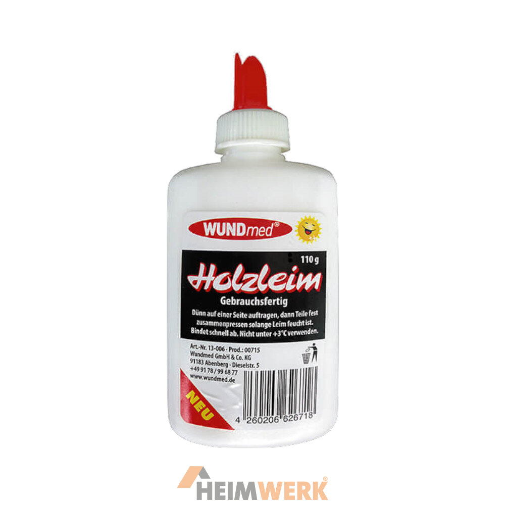 Holzleim 110g Flasche - Starke und dauerhafte Haftung
