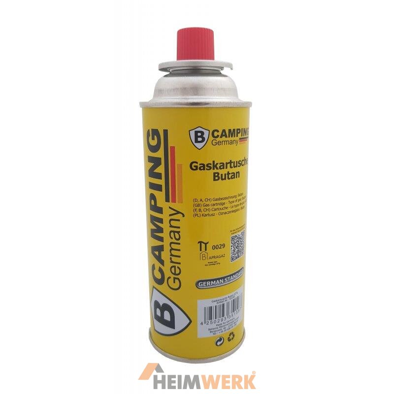 Gaskartusche Butan 227g/550ml für Gaskocher und Gasbrenner Butangas Kartusc