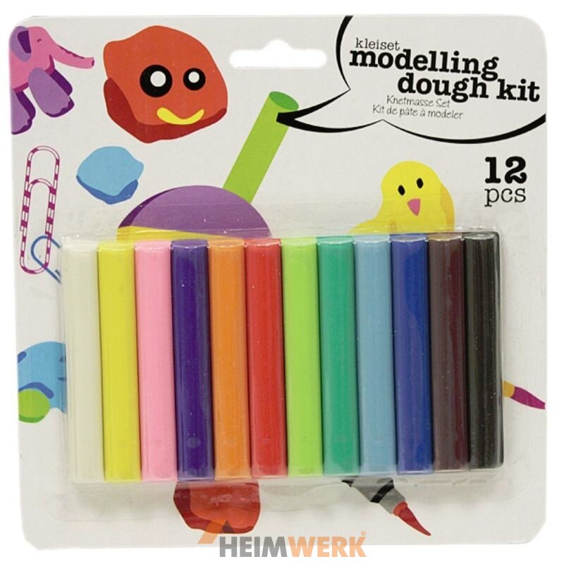 Knete 12er Set - Kreatives Basteln und Spielen