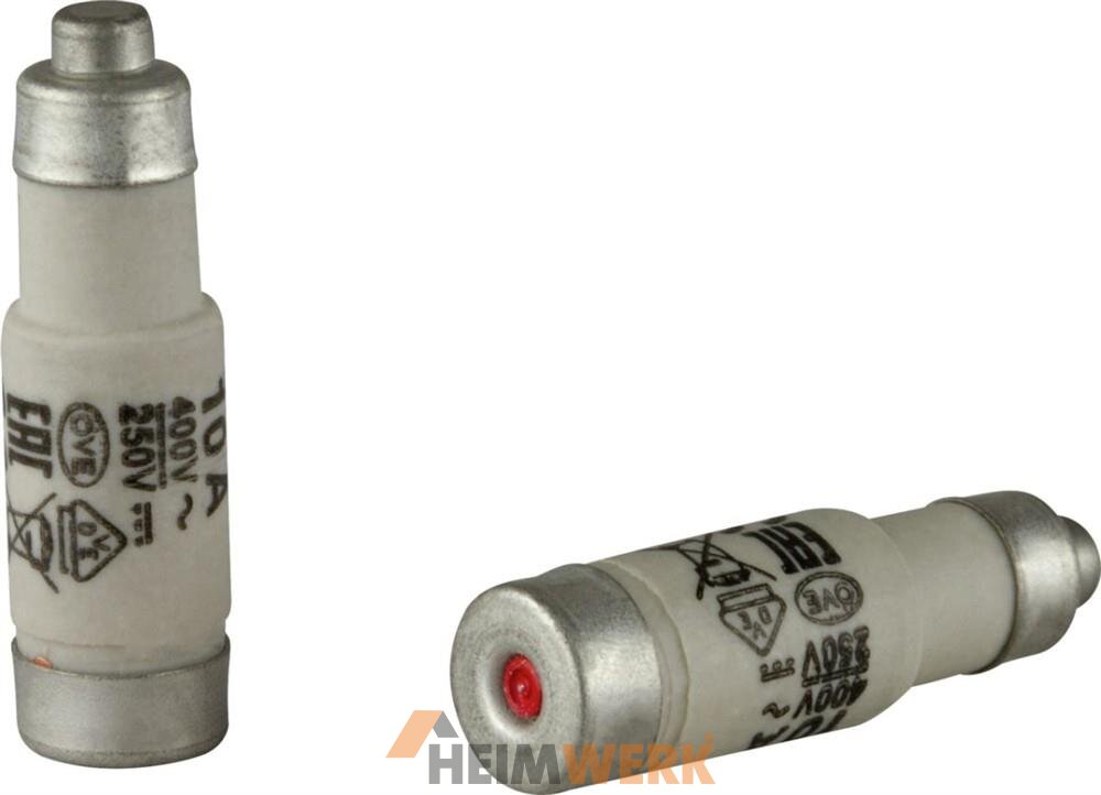 Sicherungseinsatz Neozed, D01, E14, 10A, 10 Stück