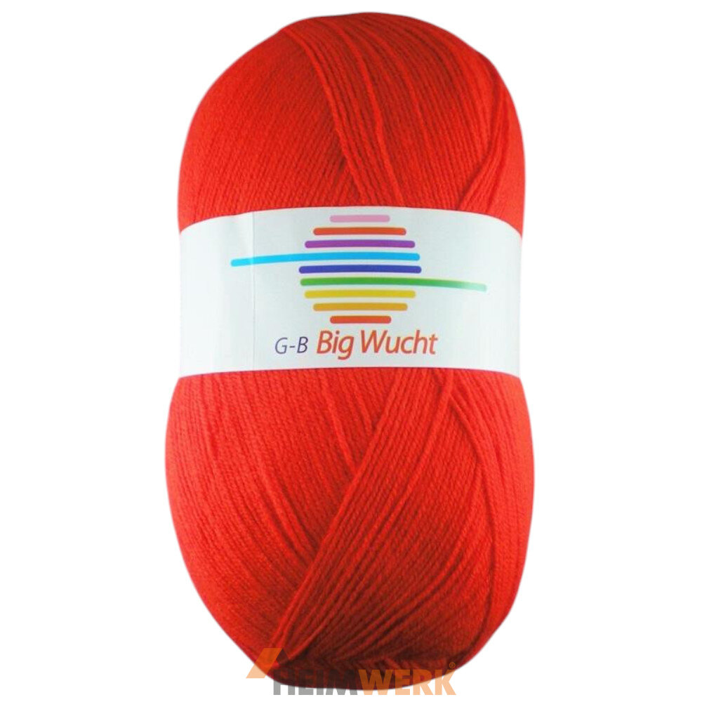 Wolle Big Wucht Rot - 100% Polyacryl