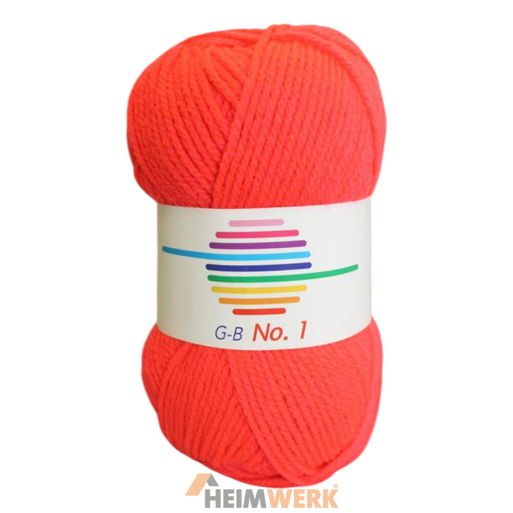 Wolle No.1 corall 100% Polyacryl 50g 150m