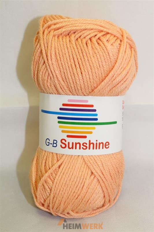 Wolle Sunshine Lachs - 50% Polyacryl, 50% Baumwolle
