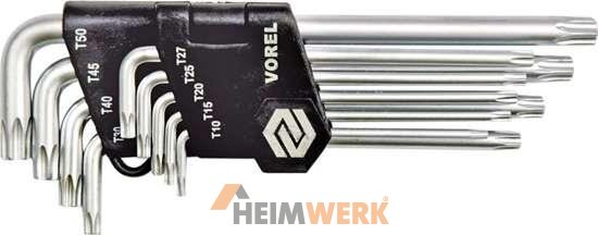 Torx Security Satz 9TL T15-T50 – Praktischer Kunststoff-Halter