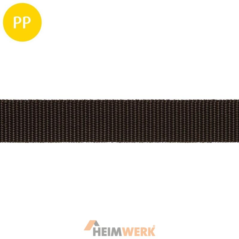 PP-Gurtband 25mm schwarz