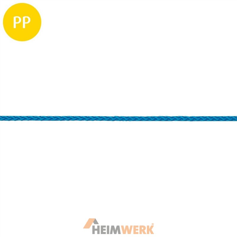 PP-Schnur 3mm blau geflochten