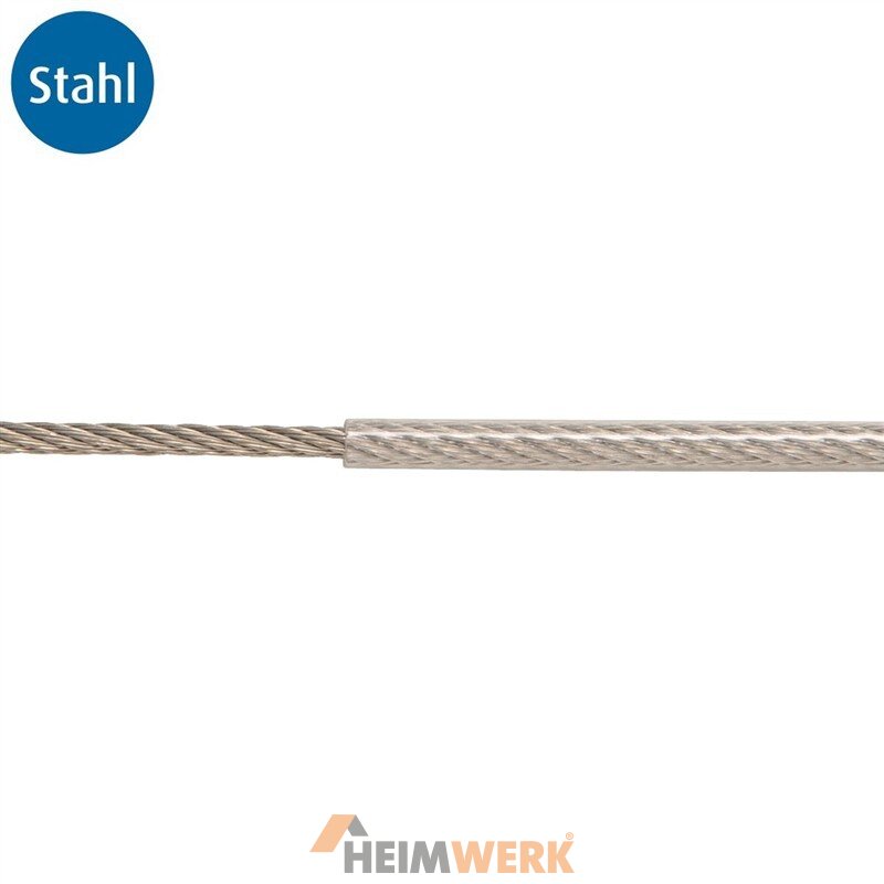 Stahldraht-Seil 3mm PVC