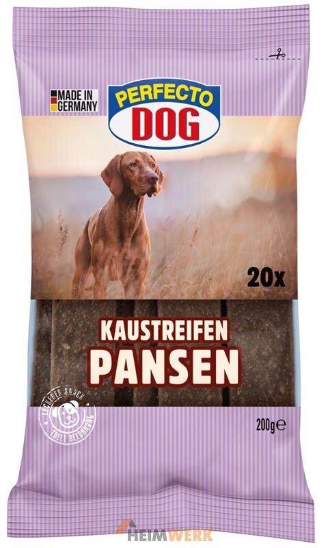 Perfecto Dog Streifen Pansen 20er 200g