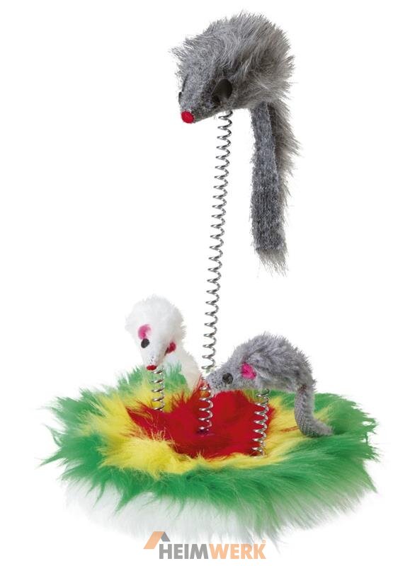 MOUSESWING Fellmaus Feder 17cm Duft CATNIP
