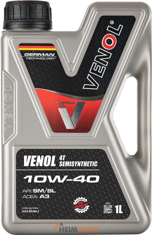 VENOL Semisynthetic 4T SM SL 10W40 Motorradöl