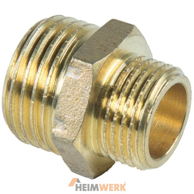Messing Reduziernippel 1" x 3/4"