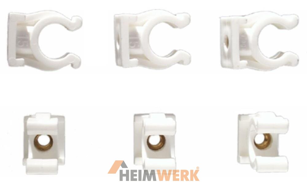 Rohr-Clips einfach 18mm – 6er Pack