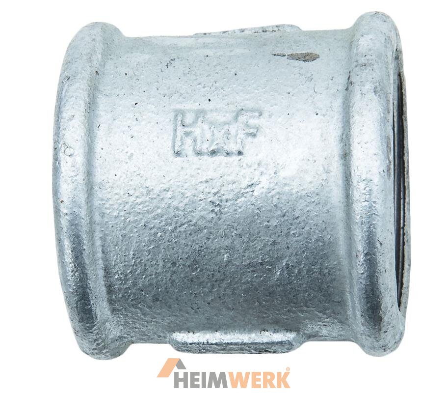 Muffe 1/2" verzinkt Temperguss