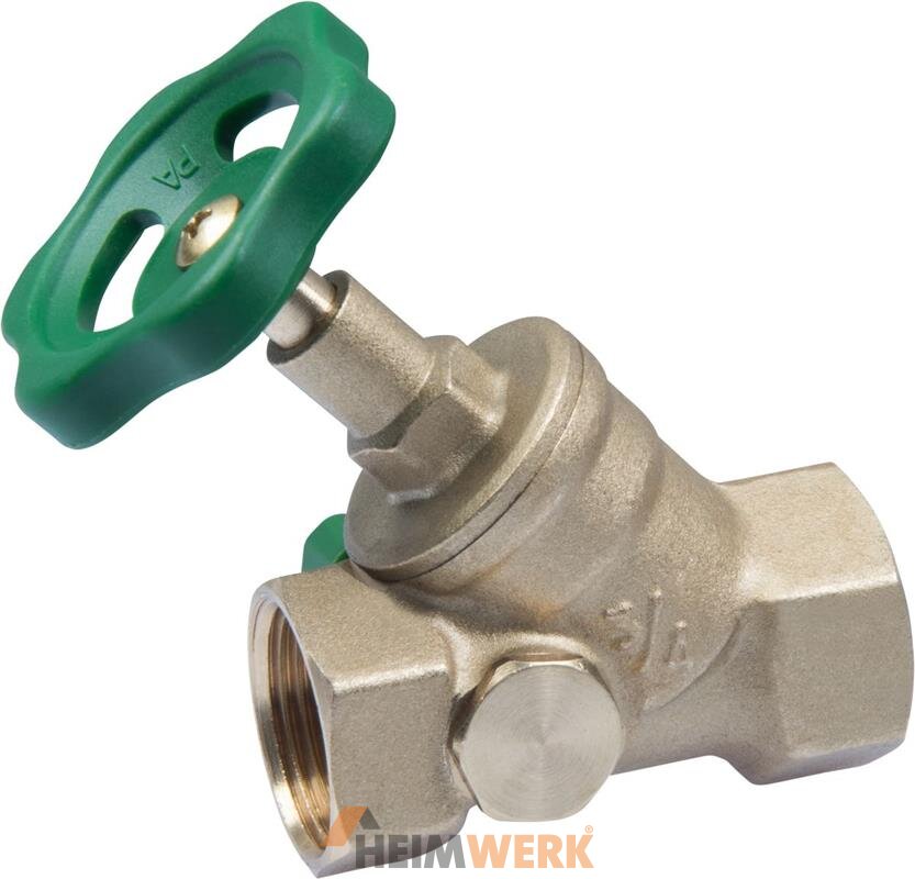 Absperrventil 3/4" mit Entleerung Messing