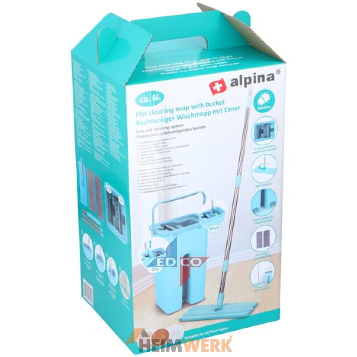 Wischset mit Eimer & 360° Moppsystem