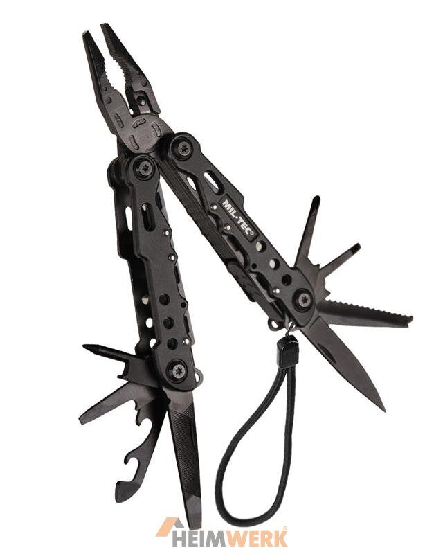Multi-Tool 11 Funktionen Black LG mit Etui MIL-TEC