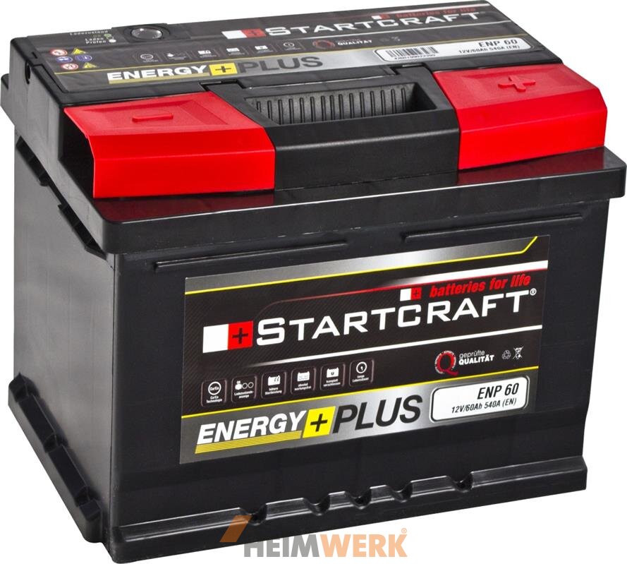 Starterbatterie 12V/60Ah 540A 242x175x190mm Energy Plus ENP60