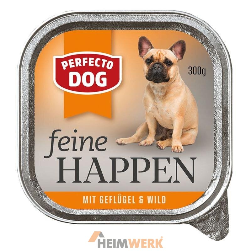 Perfecto Dog 300g Schale mit Geflügel & Wild