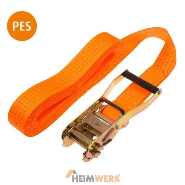 Zurrgurt/Spanngurt 8m 50mm Ratsche orange