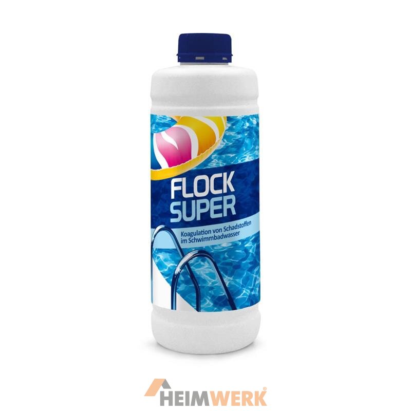 Super Flock 1L für klares Poolwasser