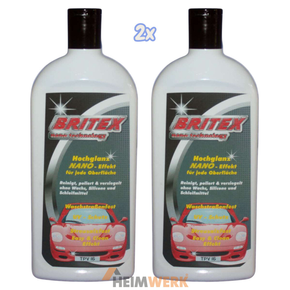 MacBRITE BRITEX Autopolitur Hochglanz NANO-Effekt 2 x 500ml / 2er Set